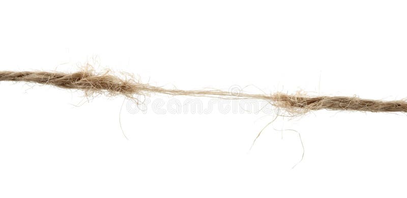 Torn rope stock photo. Image of separation, brown, risk - 27978392