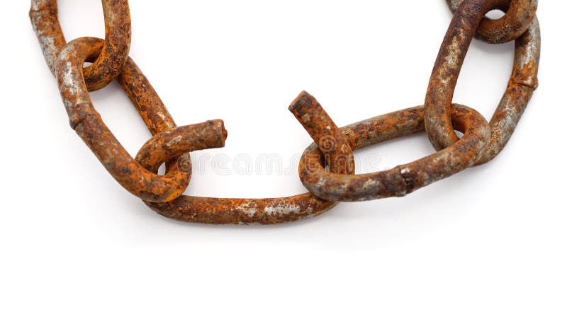 Torn Chain Link Fence. Hole in Mesh Netting Stock Image - Image of ...