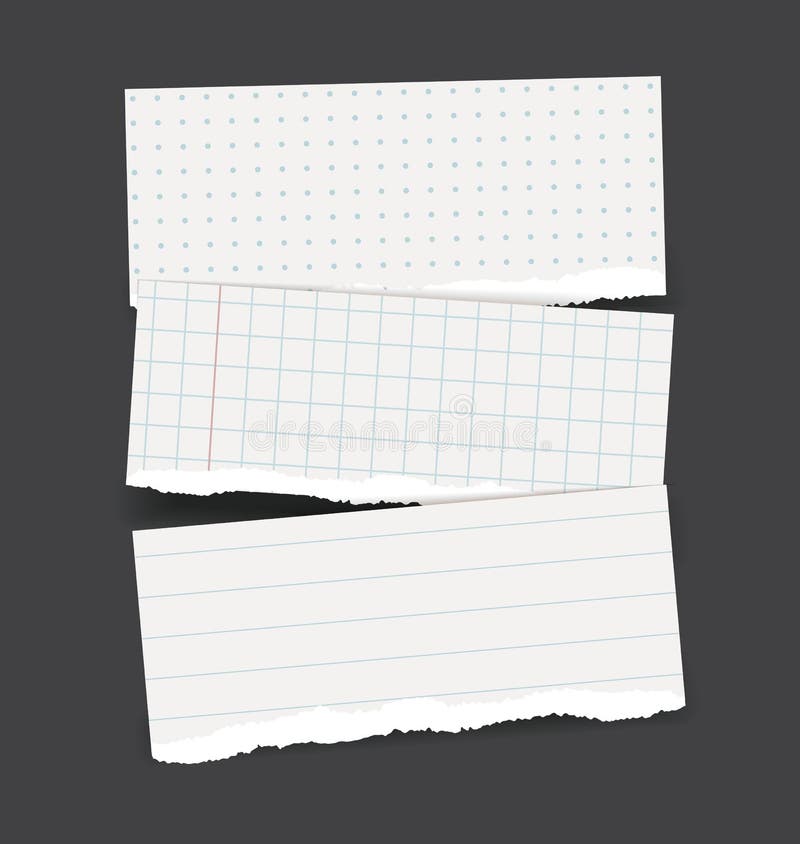 Torn Paper Banners Lined and Clear Set Stock Vector - Illustration of ...