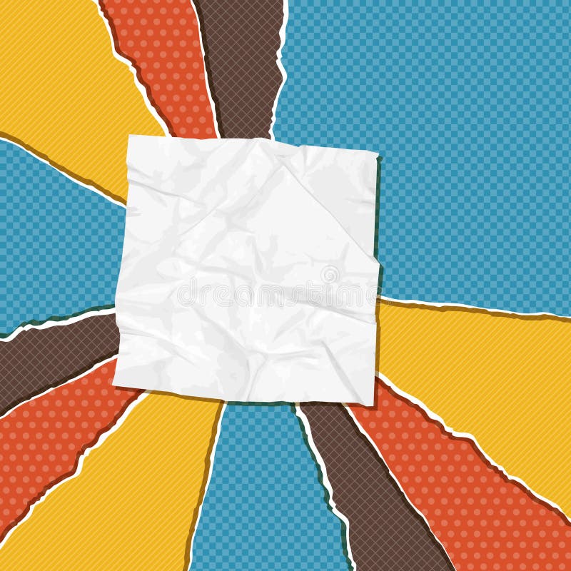 Torn Scratch Paper Vintage Background. Vector Stock Vector ...