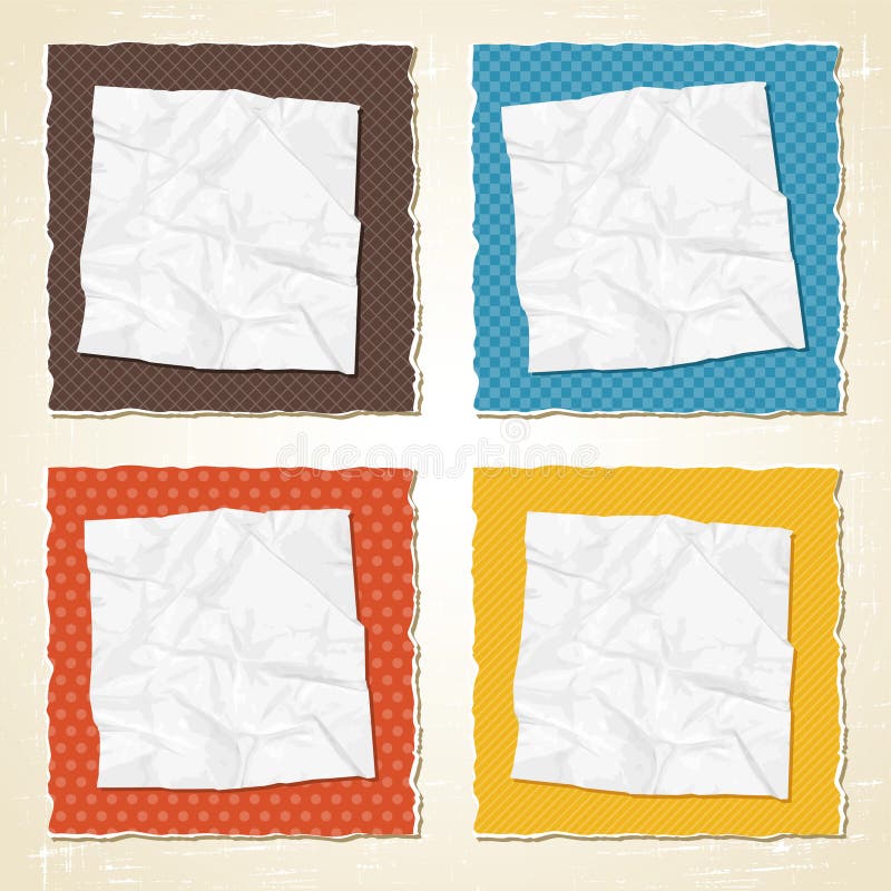 Torn Scratch Paper Vintage Background. Vector Stock Vector ...