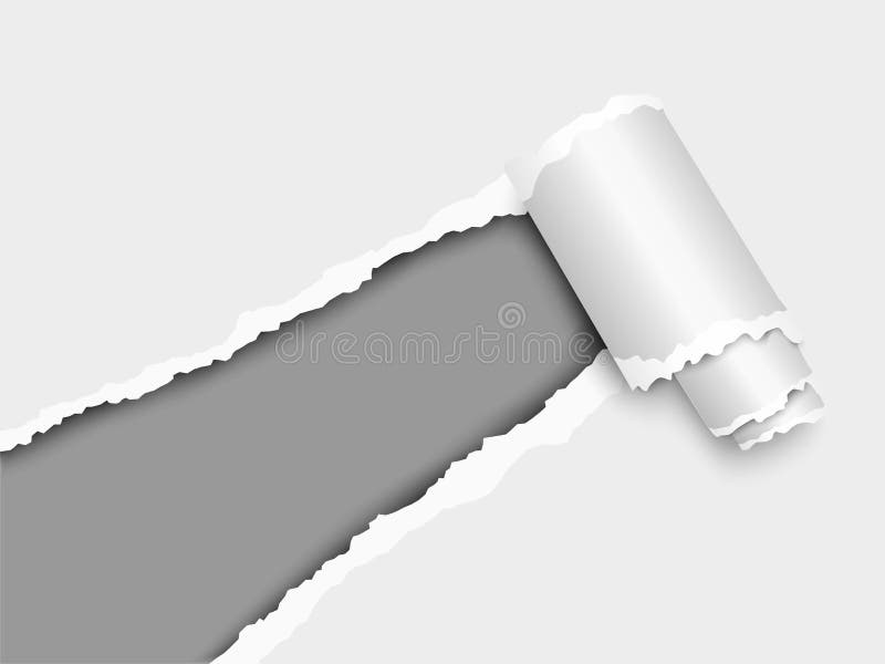 Torn, Snatched Window in Sheet of Paper. Checkered, Transparent ...