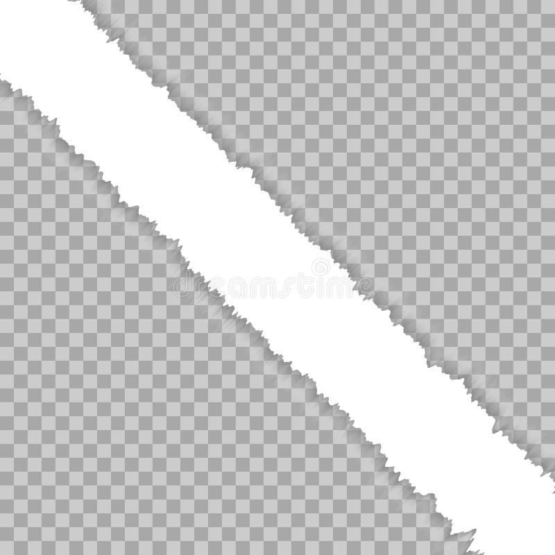 Torn, Snatched Window in Sheet of Paper. Checkered, Transparent ...
