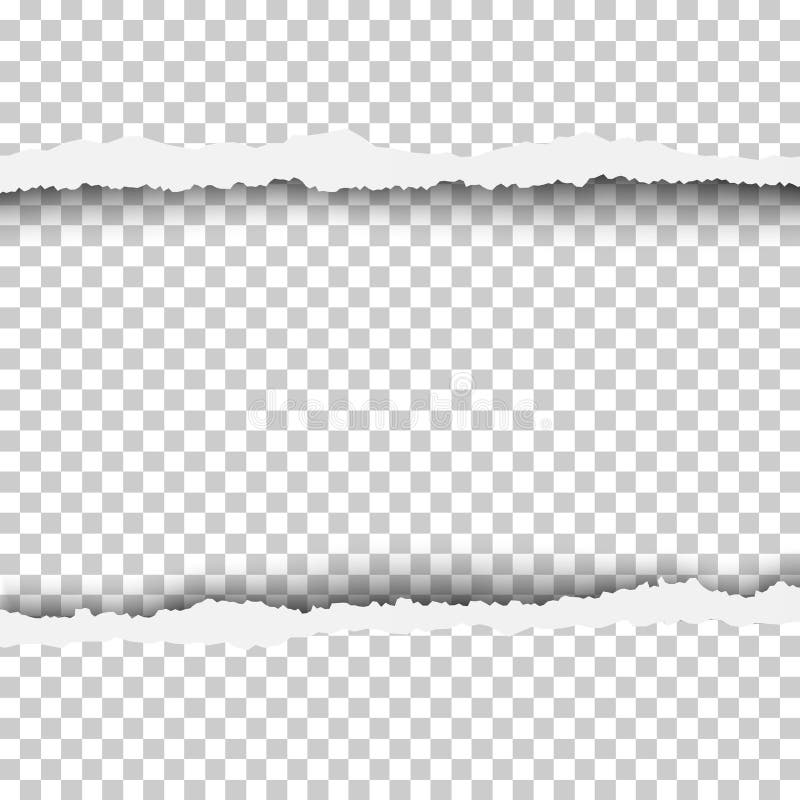 Torn, Snatched Window in Sheet of Paper. Template Design Stock Vector ...