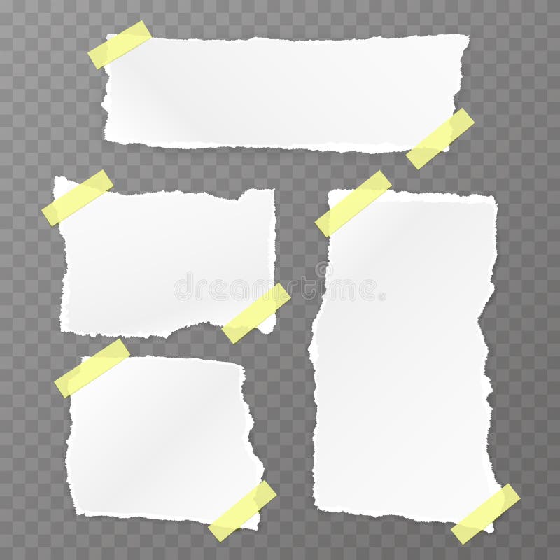 Torn Square paper set stock vector. Illustration of light - 128050587