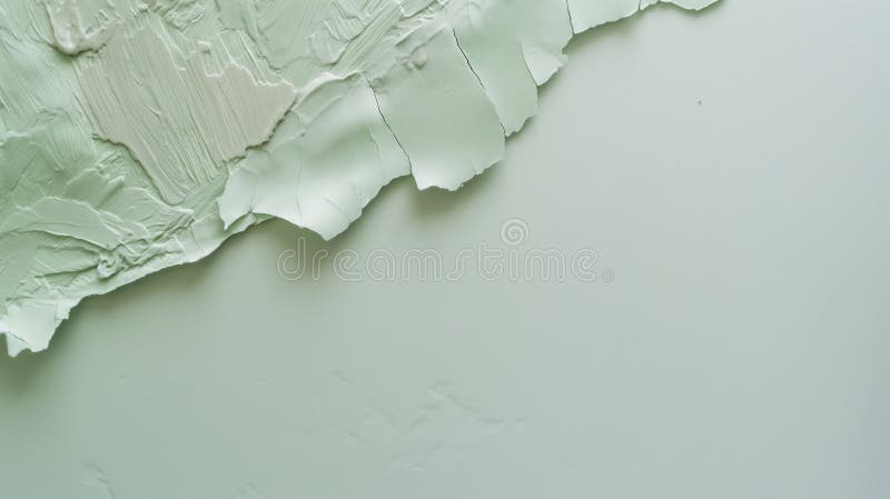 Torn and Textured White Paint on a Wall, with an Abstract, Layered ...