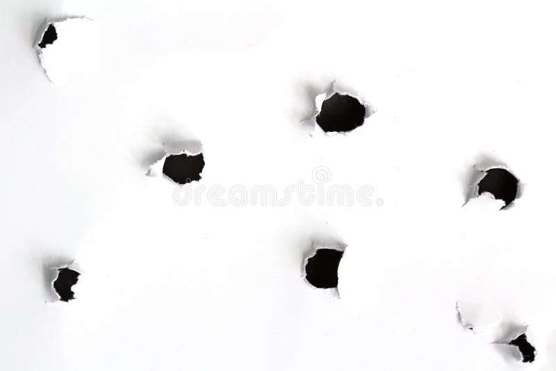 Torn Various Paper and Ripped Holes Texture Paper on White Stock Image ...