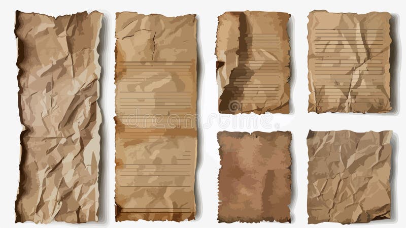 Torn Vintage Lined Notebook Paper Distressed Background Stock Vector ...