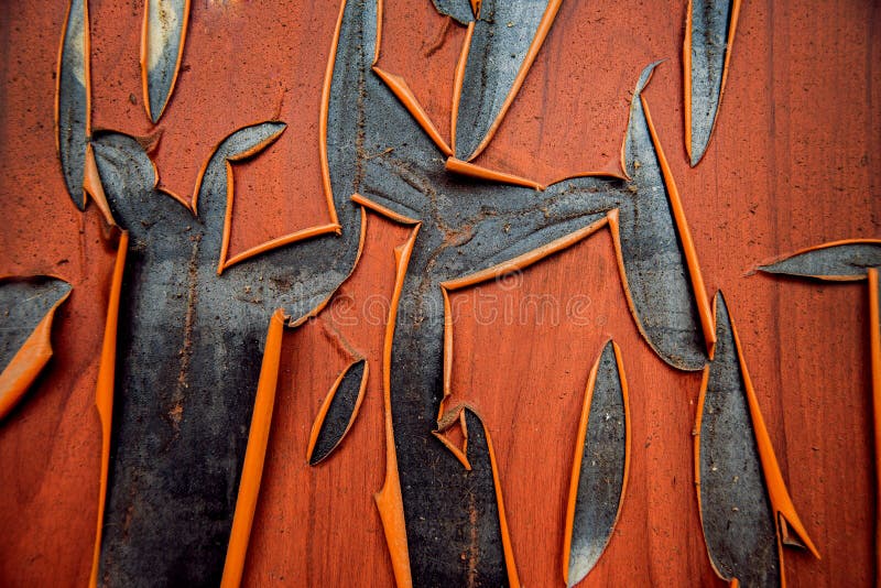 Torn Wallpaper on the Wall. Beautiful Background. Stock Photo - Image ...