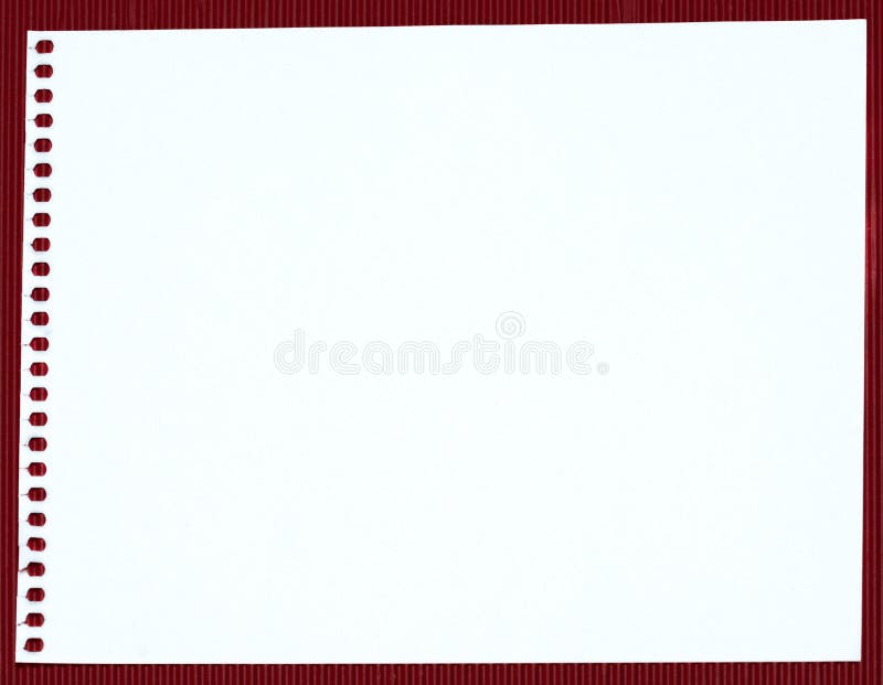 Torn White Block Sheet, Background Stock Photo - Image of rectangle ...