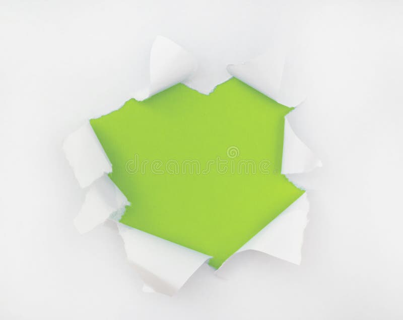 The Torn Paper with an Opening for a Text or Image Insert Stock Photo ...