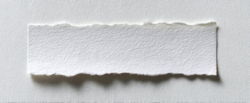 The Torn White Paper Rectangle on a Textured Background with a ...