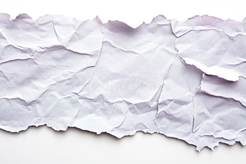 Torn White Paper with Soft Shadows and Texture. Stock Illustration ...