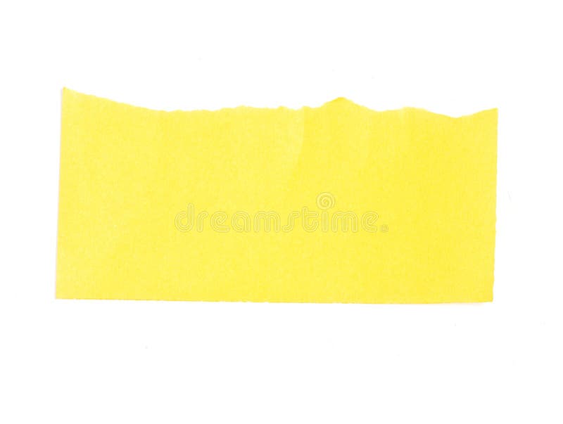 Torn Yellow Paper Banner. stock photo. Image of empty - 37223582