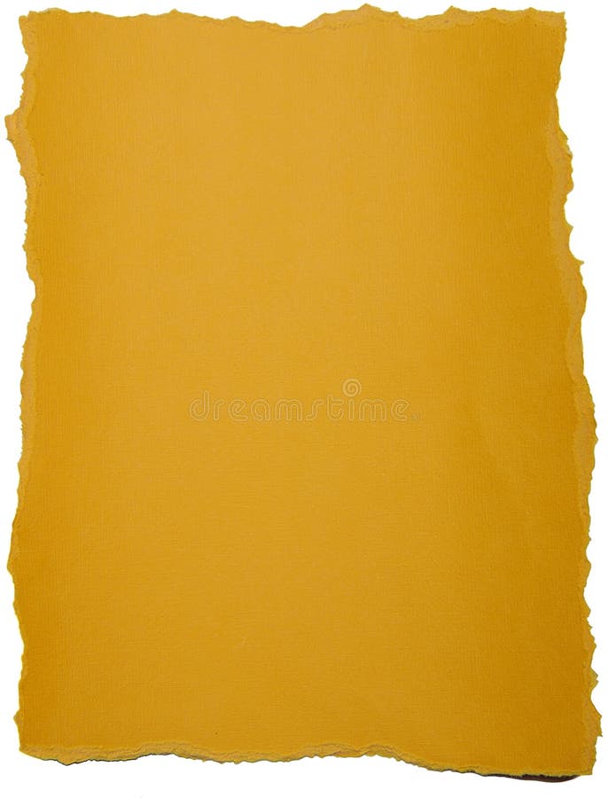 Torn Yellow Paper stock photo. Image of blank, torn, page - 31735142