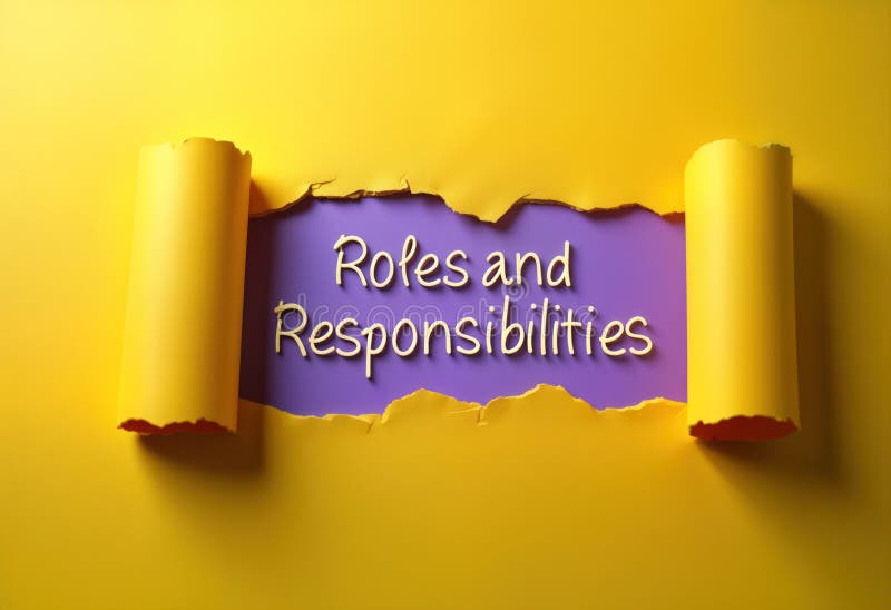 Roles and Responsibilities Text Stamp, Concept Background Stock ... Roles and Responsibilities Text Stamp, Concept Background Stock ...