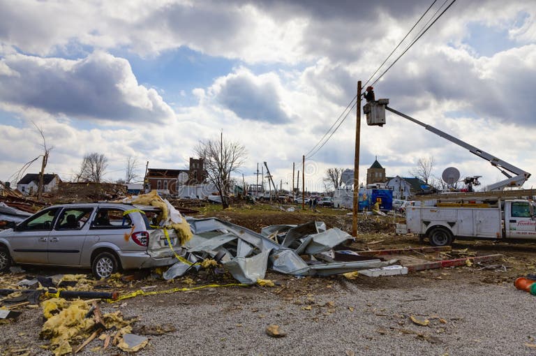 Tornado Aftermath in Henryville, Indiana Editorial Stock Photo - Image ...