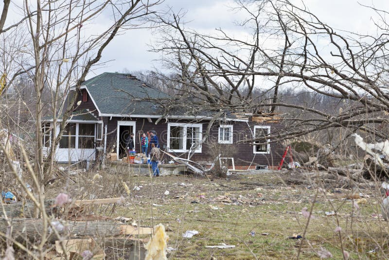 Tornado Aftermath in Henryville, Indiana Editorial Image - Image of ...