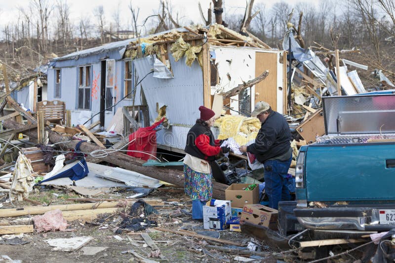 Tornado Aftermath in Henryville, Indiana Editorial Photography - Image ...