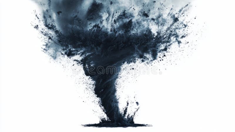 Tornado Core Explosion Center Vortex Expanding Violently Minimal on ...