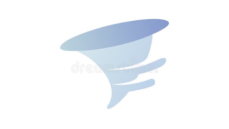 Tornado Cyclone Wind Icon. Weather Danger Warning, Vector Design ...