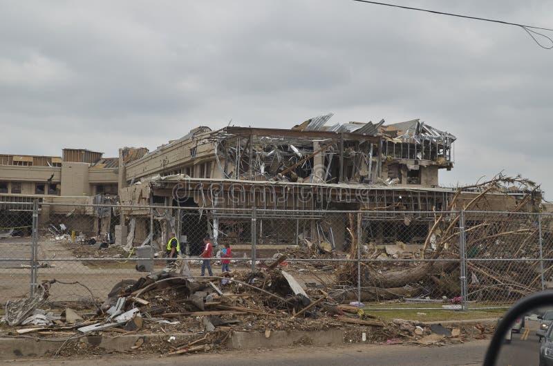 Tornado Damage from Spring Thunder Storms Editorial Stock Photo - Image ...