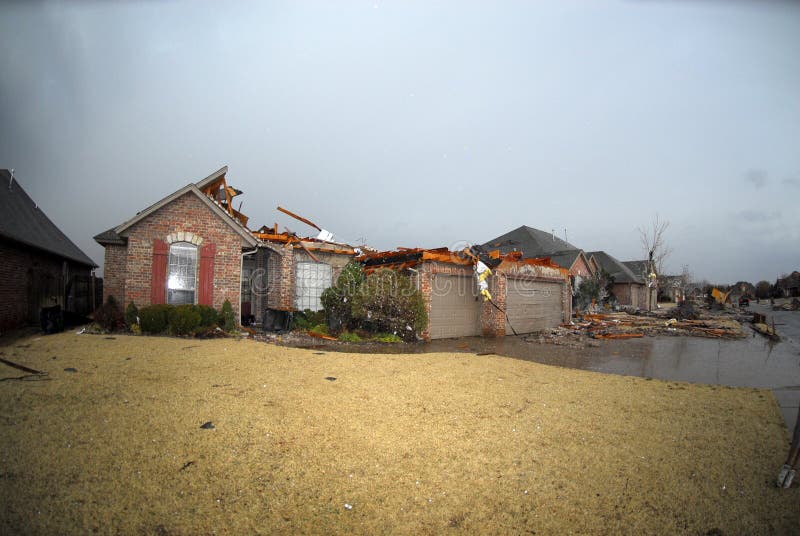 Tornado Damage from Spring Thunder Storms Editorial Photography - Image ...