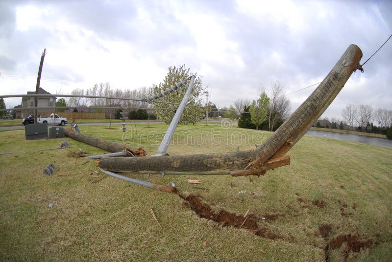 Tornado Damage from Spring Thunder Storms Editorial Stock Image - Image ...