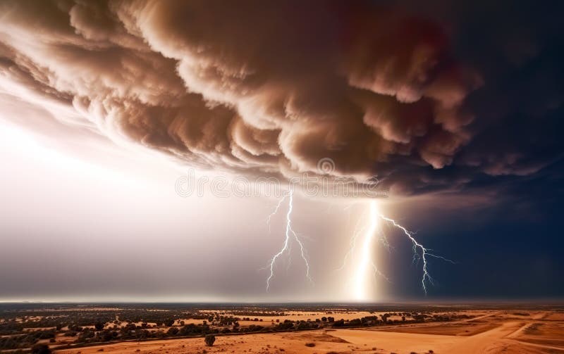 A Tornado is Formed in the Middle of Thunder and Lightning, Which ...