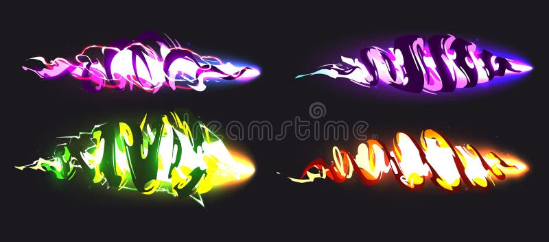 Tornado Game Vfx, Storm Blast Trail Vector Effect Stock Vector ...
