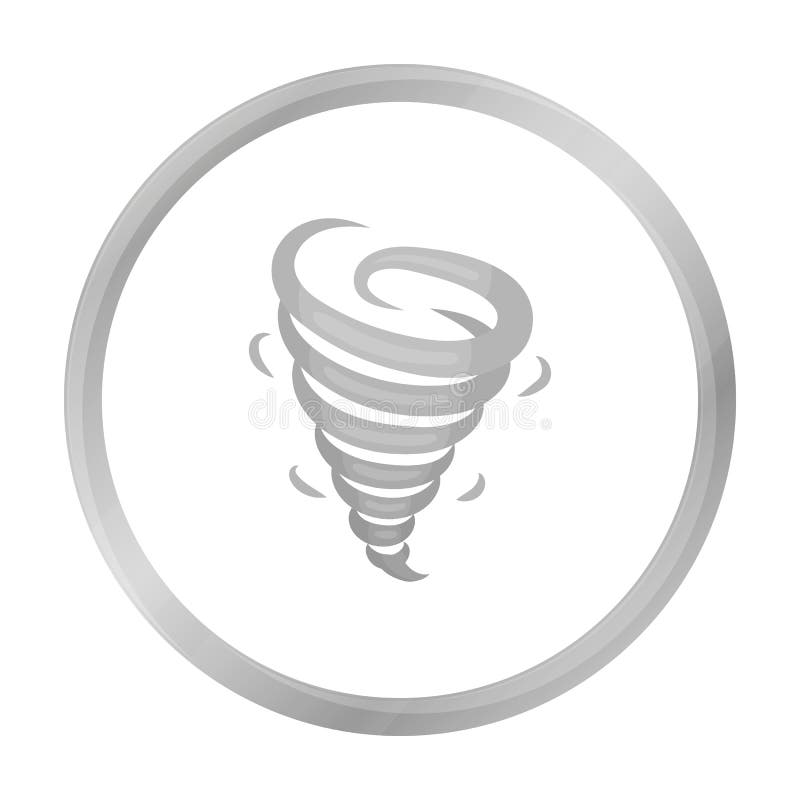 Tornado Icon Isolated on White. Weather Symbol Stock Vector ...