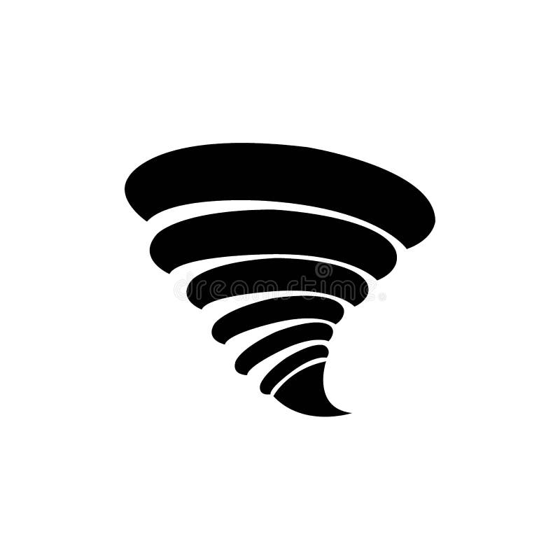 Tornado Icon Logo Vector Design Template Stock Vector - Illustration of ...