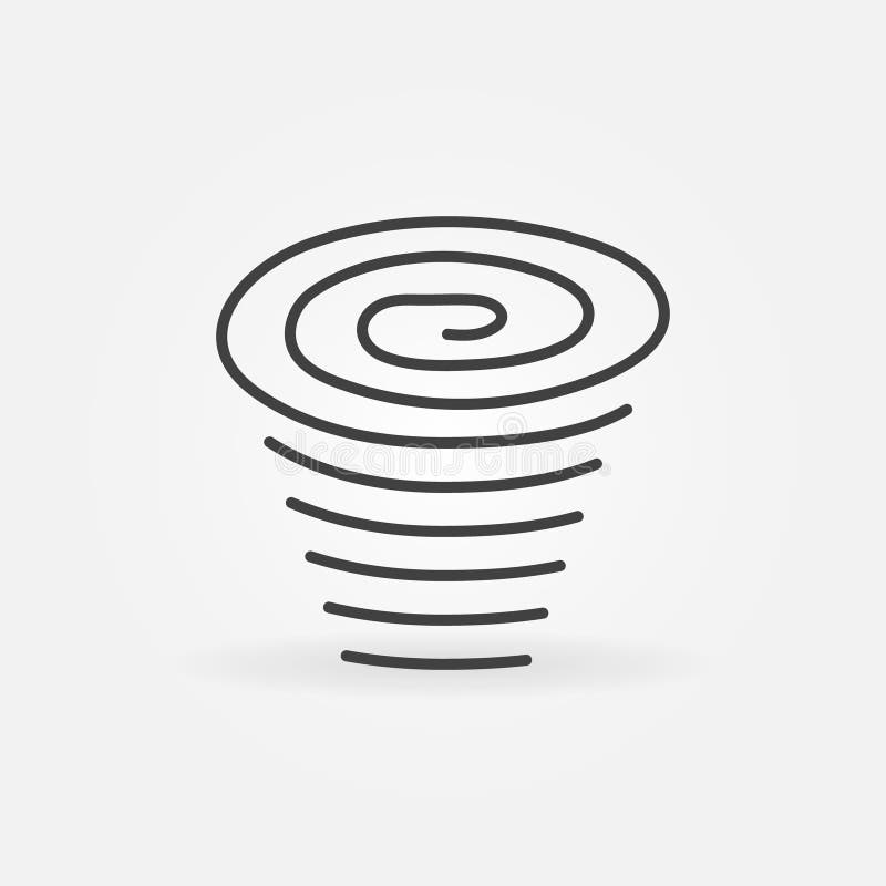 Tornado Linear Icon. Cyclone or Storm Vector Outline Symbol Stock ...