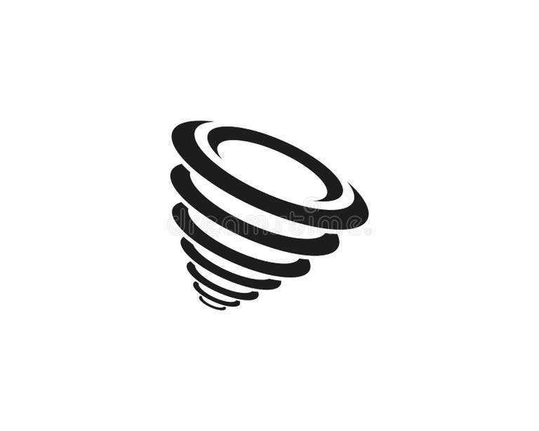 Logo Design Tornado Vector Symbol Illustration Stock Illustrations ...