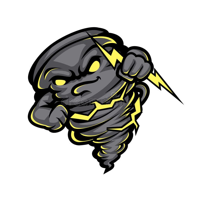 Tornado Mascot Logo Design Vector with Modern Illustration Concept ...