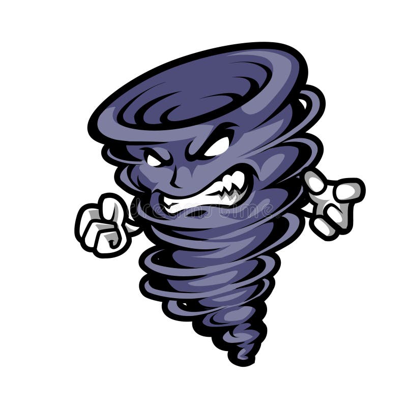 Tornado Mascot Logo Design Vector with Modern Illustration Concept ...