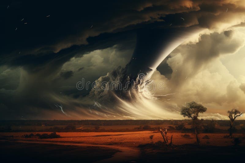 Tornado Twister Background Generate Ai Stock Photos - Free & Royalty ...