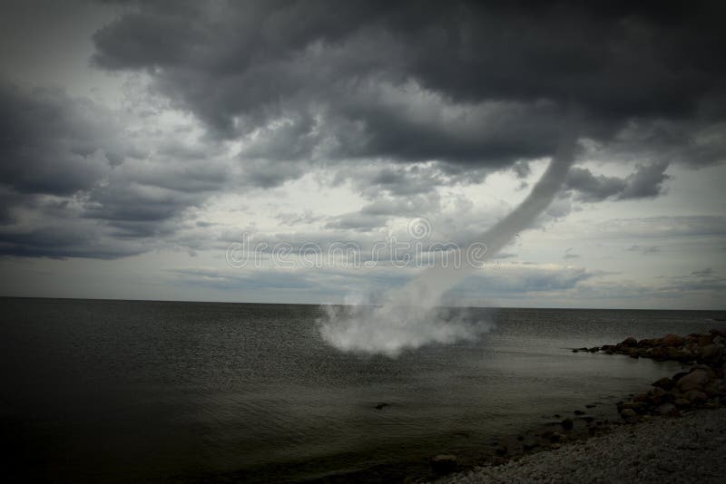 Ocean tornado stock image. Image of scene, environment - 6395703