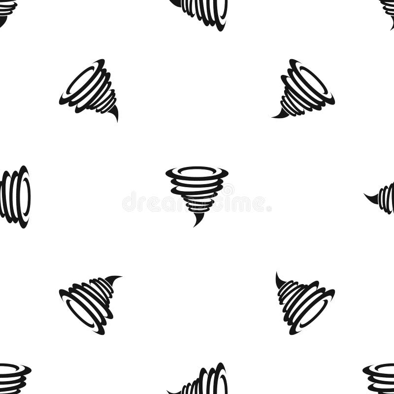 Tornado Pattern Seamless Black Stock Vector - Illustration of dangerous ...