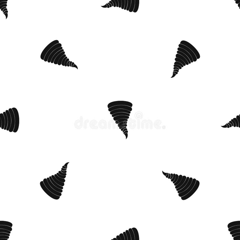 Tornado Pattern Seamless Black Stock Vector - Illustration of dangerous ...