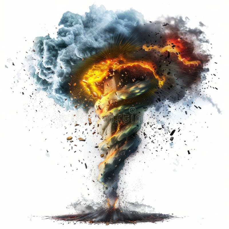 Tornado S Structure, Including the Funnel Cloud, Debris Cloud, and ...