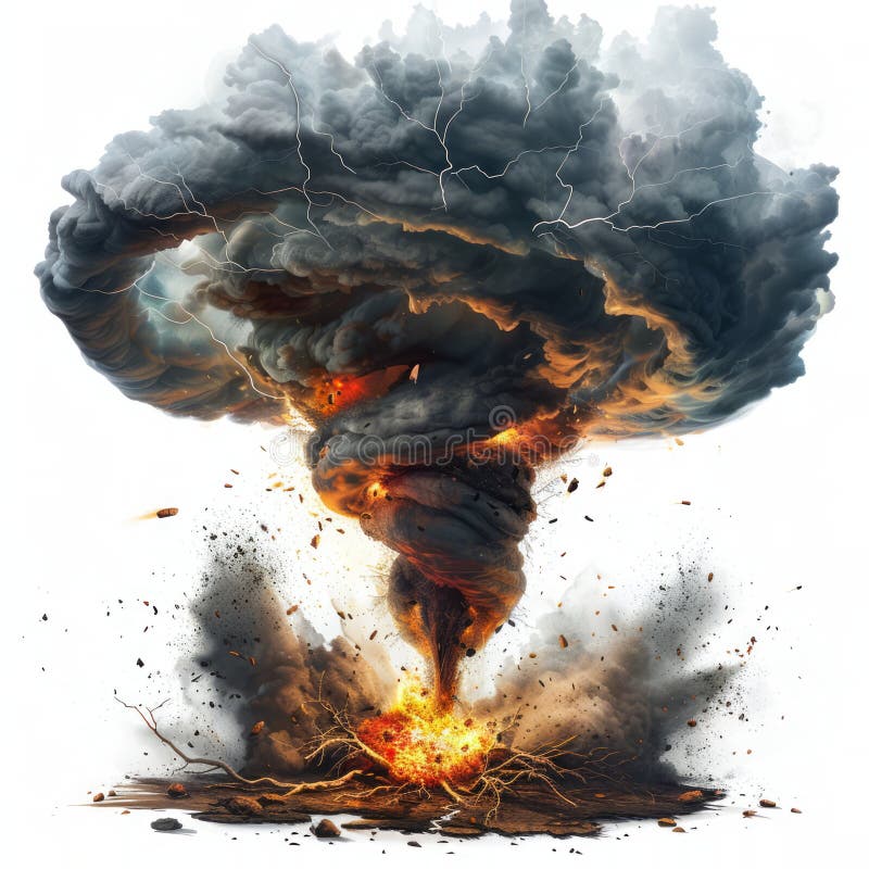 Tornado S Structure, Including the Funnel Cloud, Debris Cloud, and ...