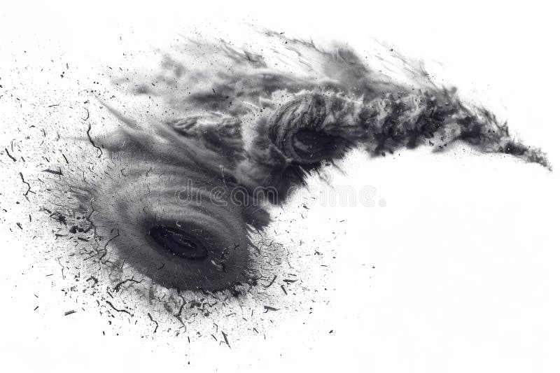 Tornado S Structure, Including the Funnel Cloud, Debris Cloud, and ...