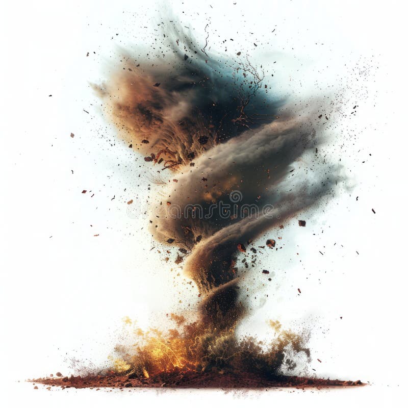 Tornado S Structure, Including the Funnel Cloud, Debris Cloud, and ...