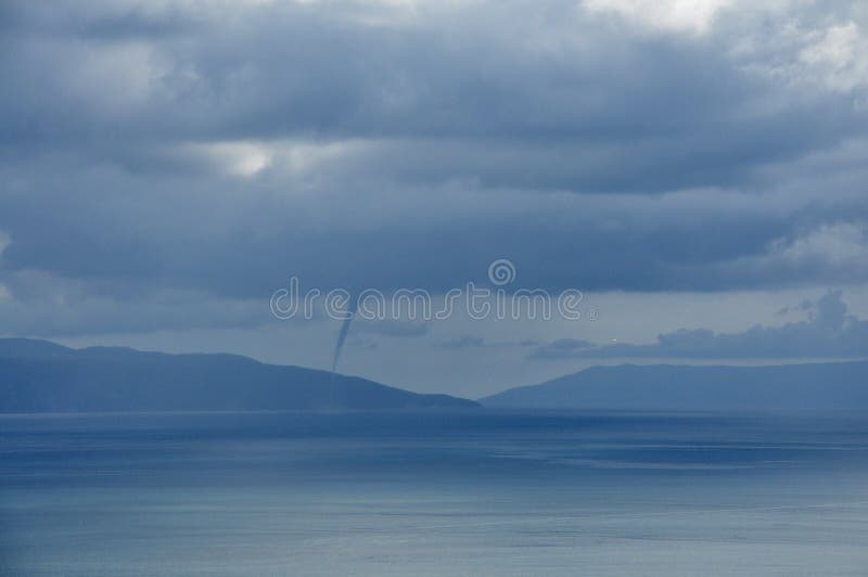 Tornado forming over sea stock photo. Image of nature - 5219344