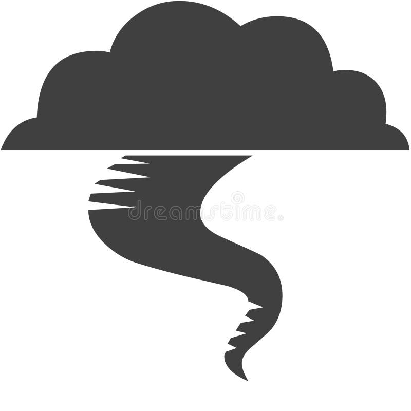Tornado symbol stock illustration. Illustration of icon - 9476186