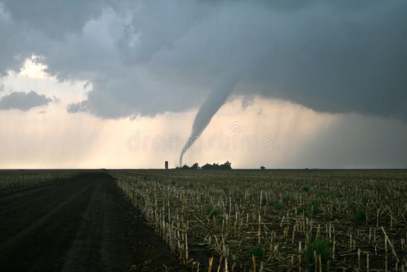 Tornado Threatens Farm stock image. Image of storm, tornadic - 18640577