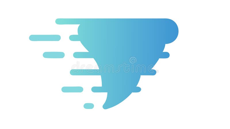 Tornado Wind Icon: Storm and Weather Symbol Vector, Vector Design ...