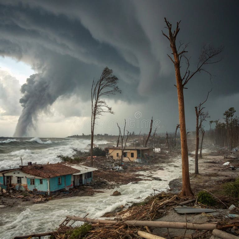 Tornadoes Devastate Land and Oceans Extreme Weather and Climate Change ...