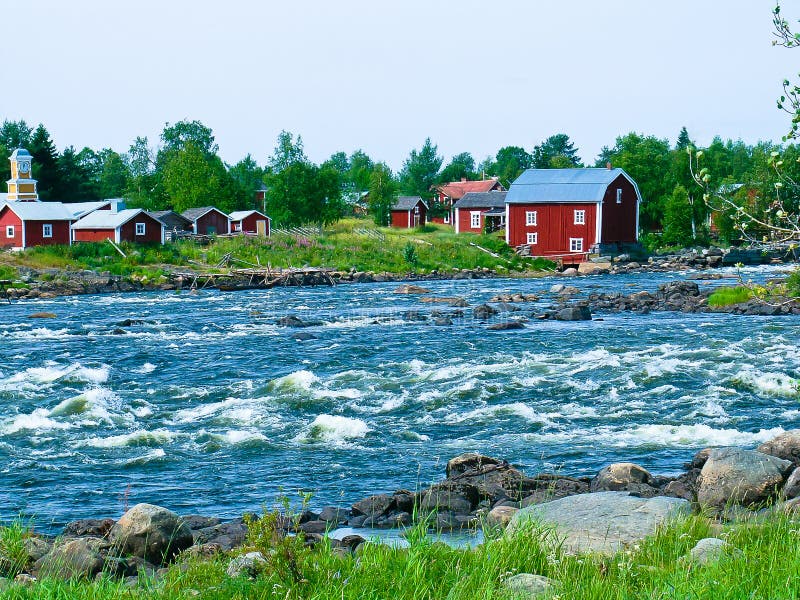 Torne River stock photo. Image of scandinavia, tourism - 15940912